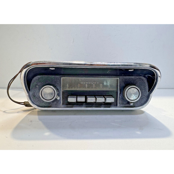 FOMOCO (In a Mercury) | Accents | Vtg Mercury Push Button Car Radio ...